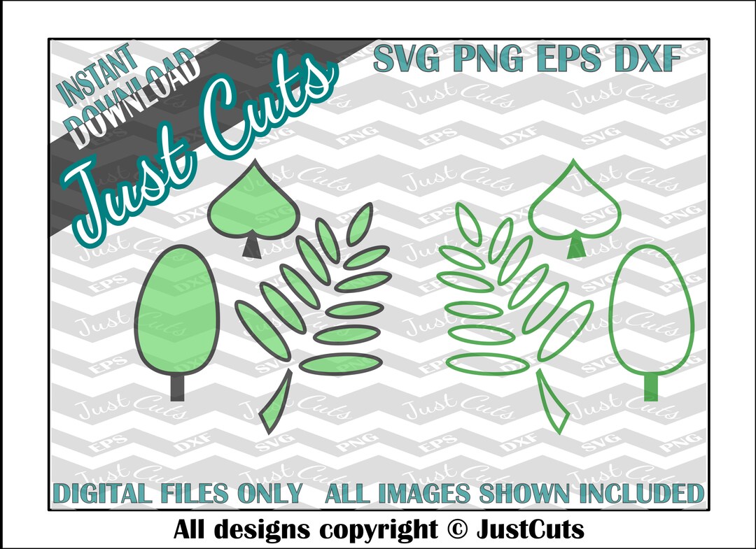Leaves SVG Leaves Leaf Svg Eps Png Dxf Cutting Files - Etsy