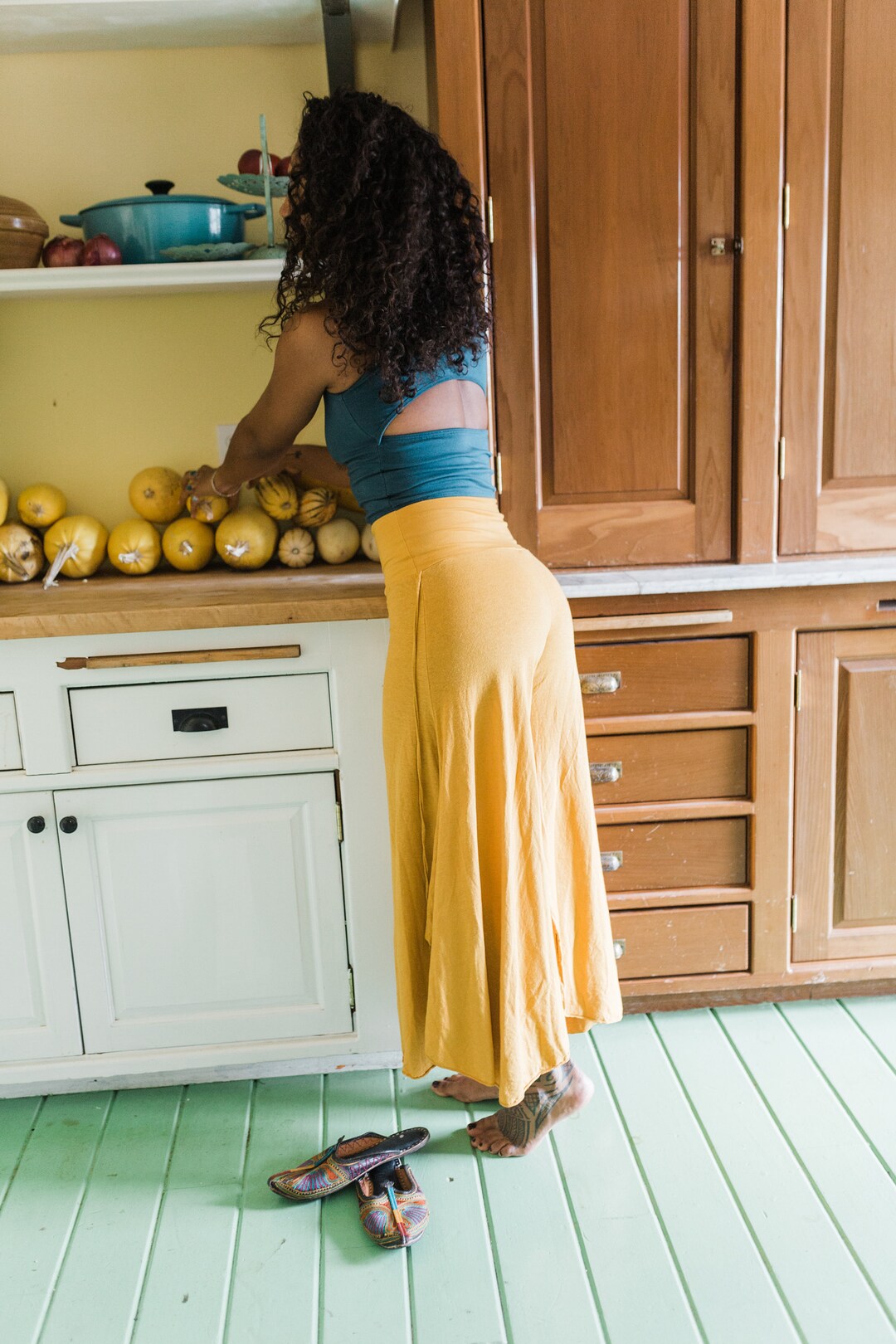 Tadasana Pant Tumeric hemp/organic Cotton Jersey - Etsy