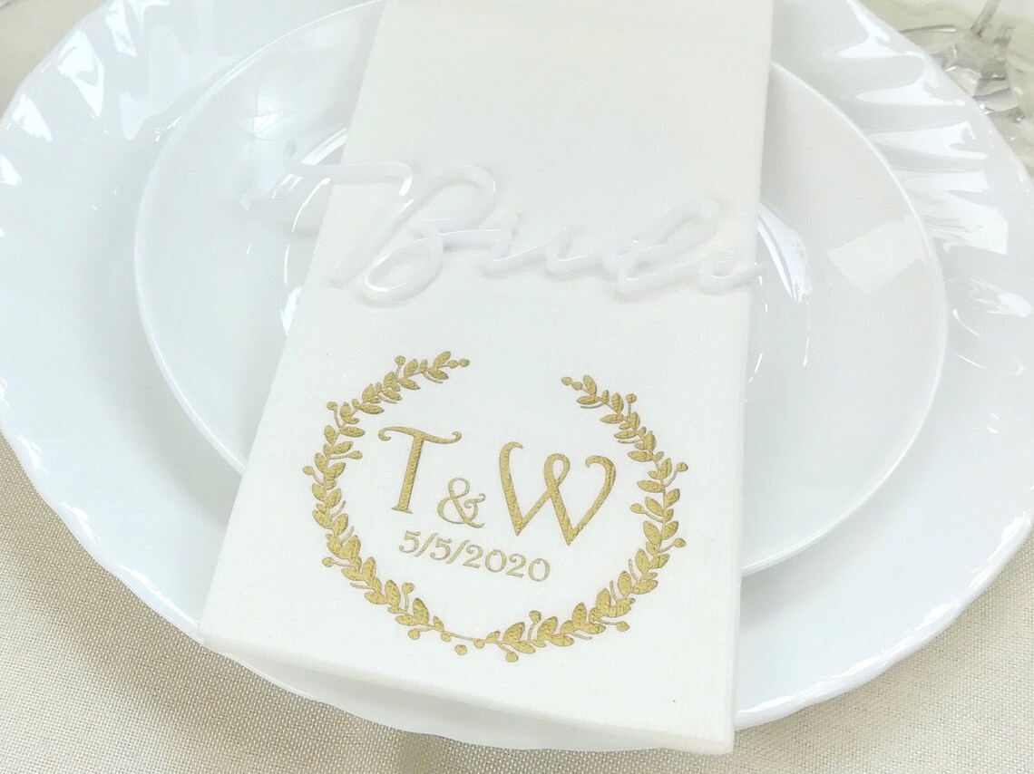 Napkins for Wedding Personalized Napkins Wedding Napkins - Etsy