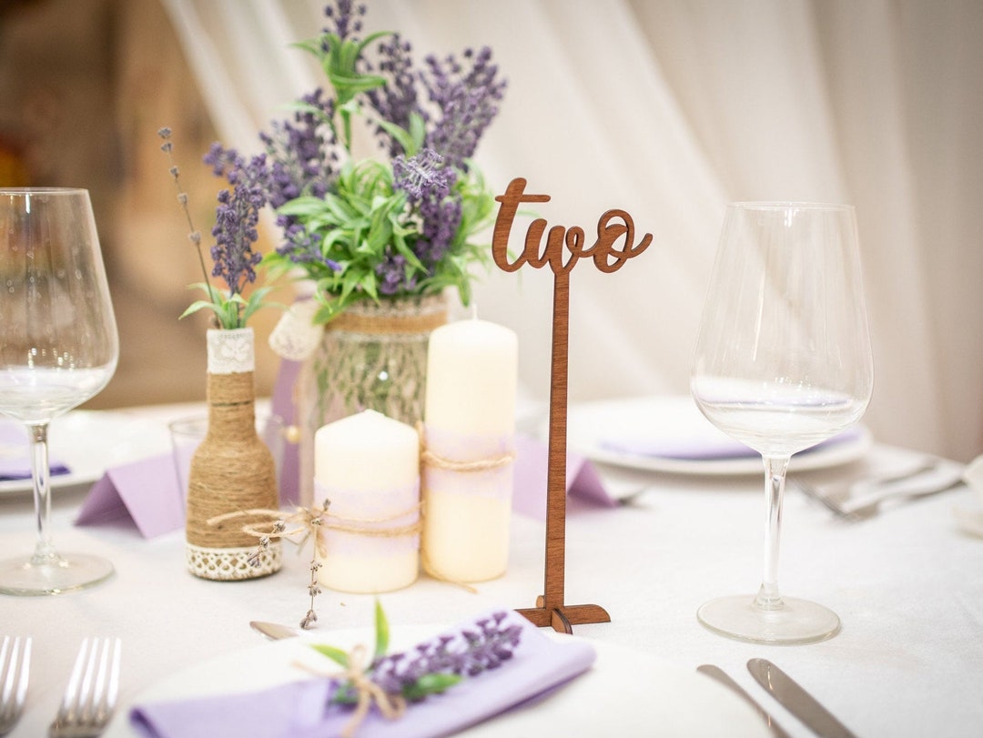 Rustic Self Standing Wedding Table Numbers - Etsy