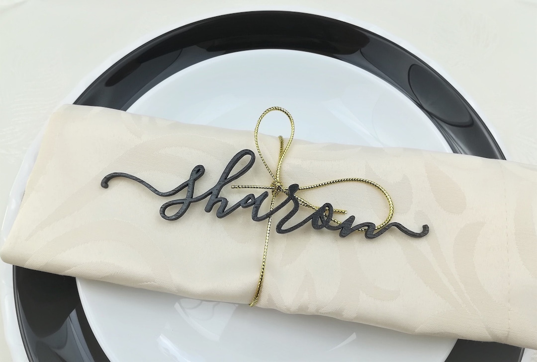 Wedding Place Cards | Custom Laser-cut Name Tags | Acrylic Names ...