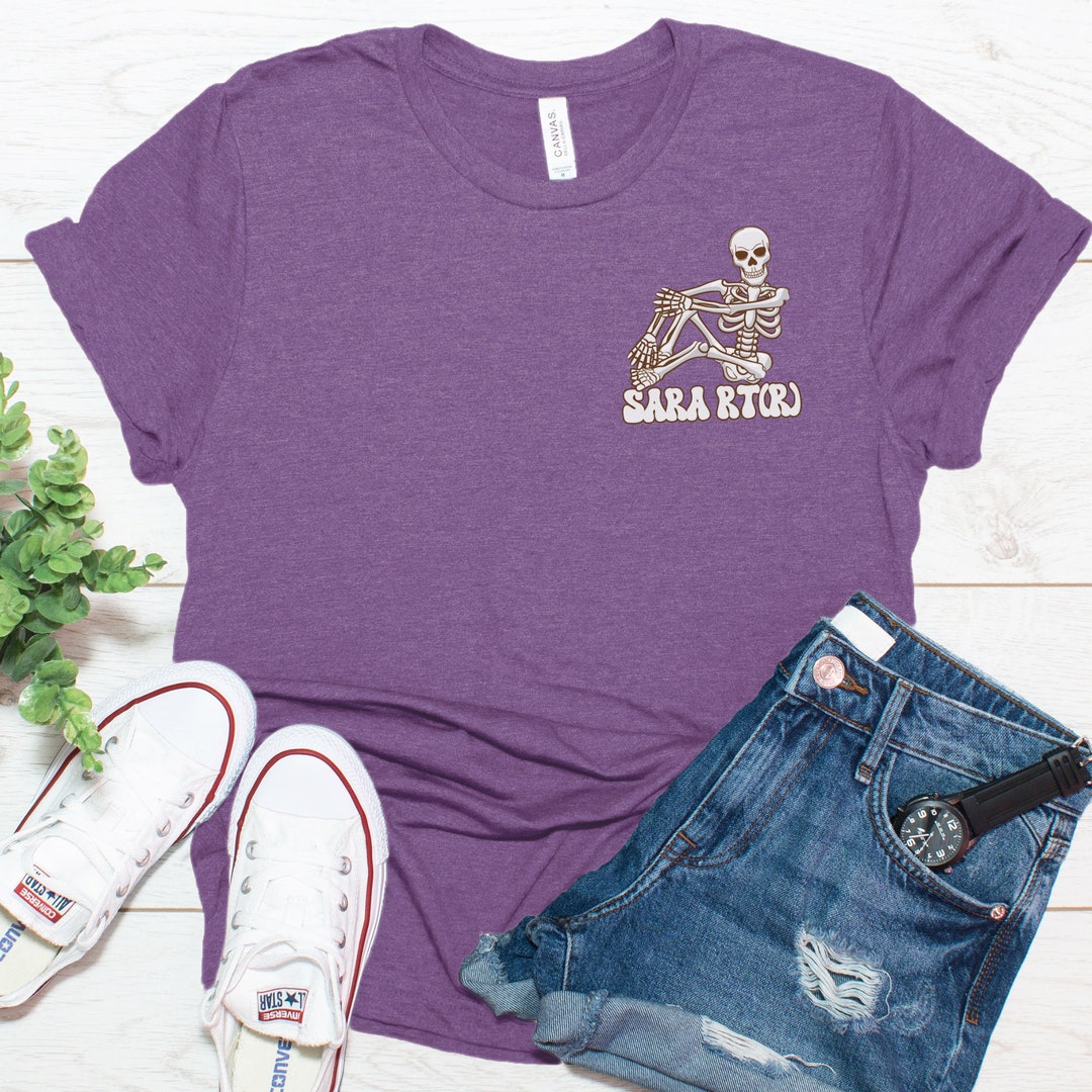 Personalized Skeleton Rad Tech T-shirt, Funny Radiology Tech Custom ...