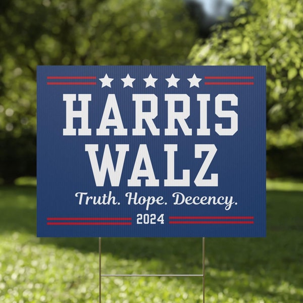 Harris Walz Truth Sign - Etsy