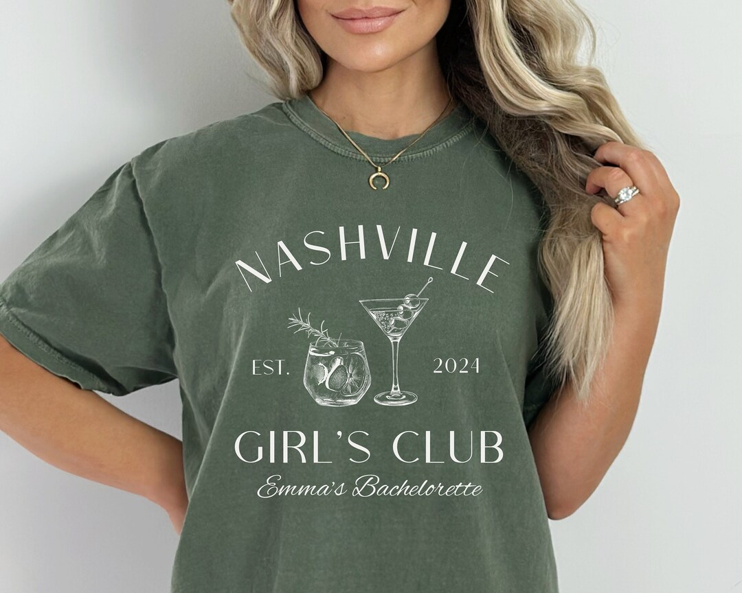 Nashville Bachelorette Party Shirts Bridesmaid Gifts Matching Tshirts ...