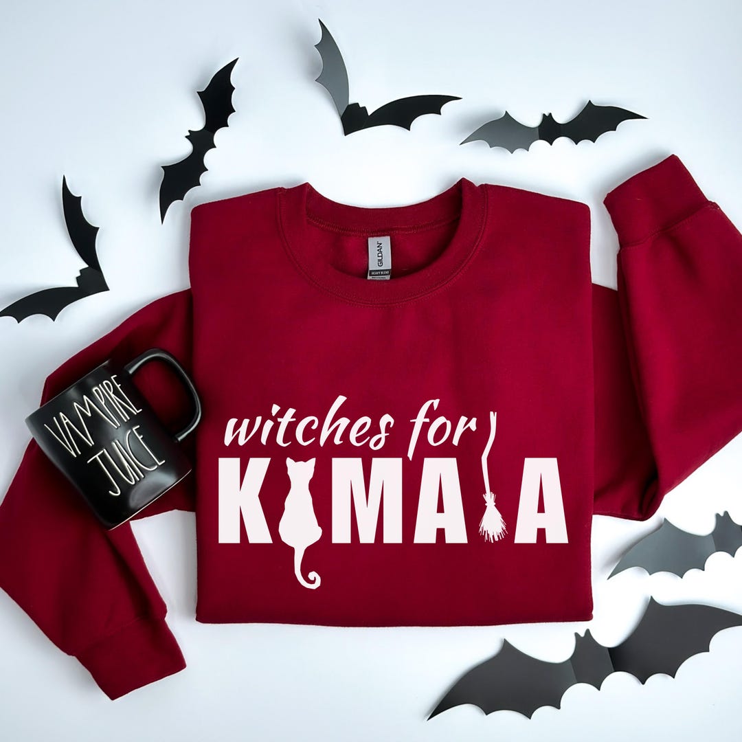 Witches for Kamala Harris Sweatshirt Funny Kamala Harris Witch Cat ...