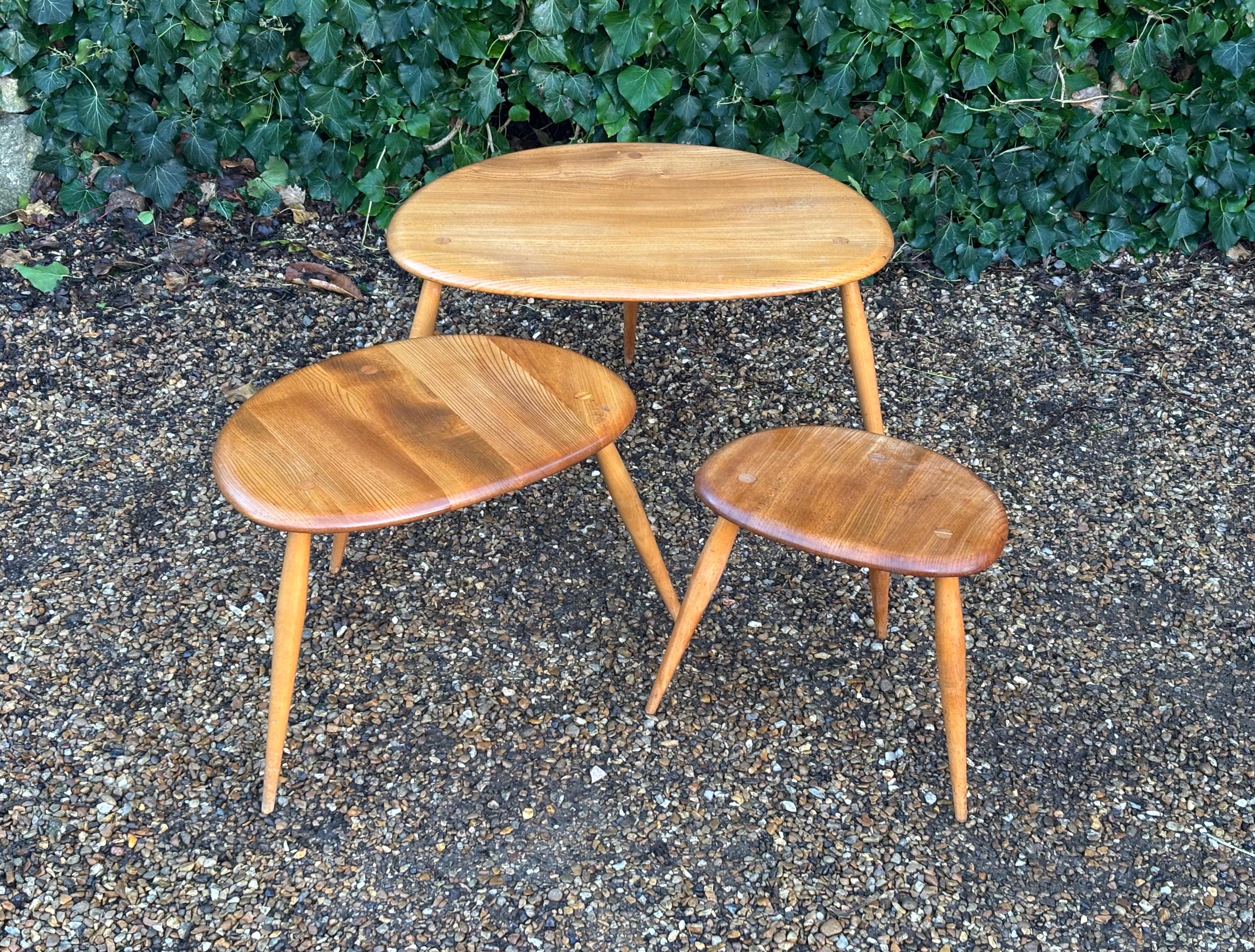 Ercol Nest of Tables Etsy UK