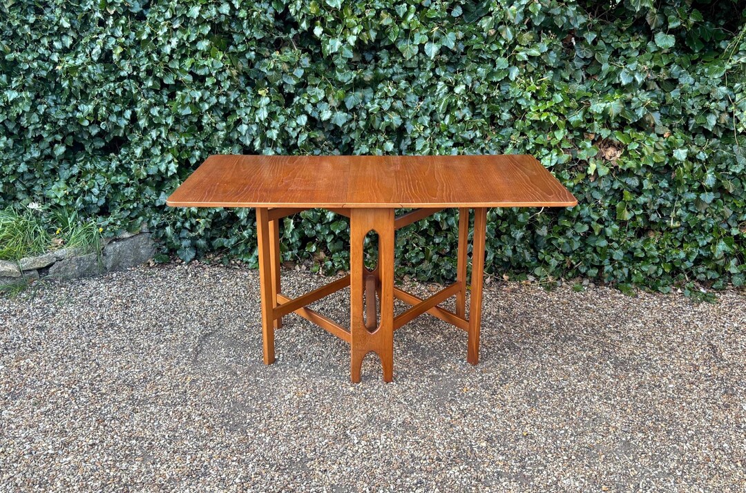 Vintage Jentique Mid Century Drop Leaf Dining Table - Www ...