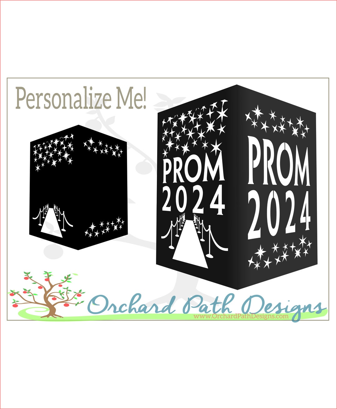 Prom Themed Personalized Paper Lantern Version 1 - Etsy
