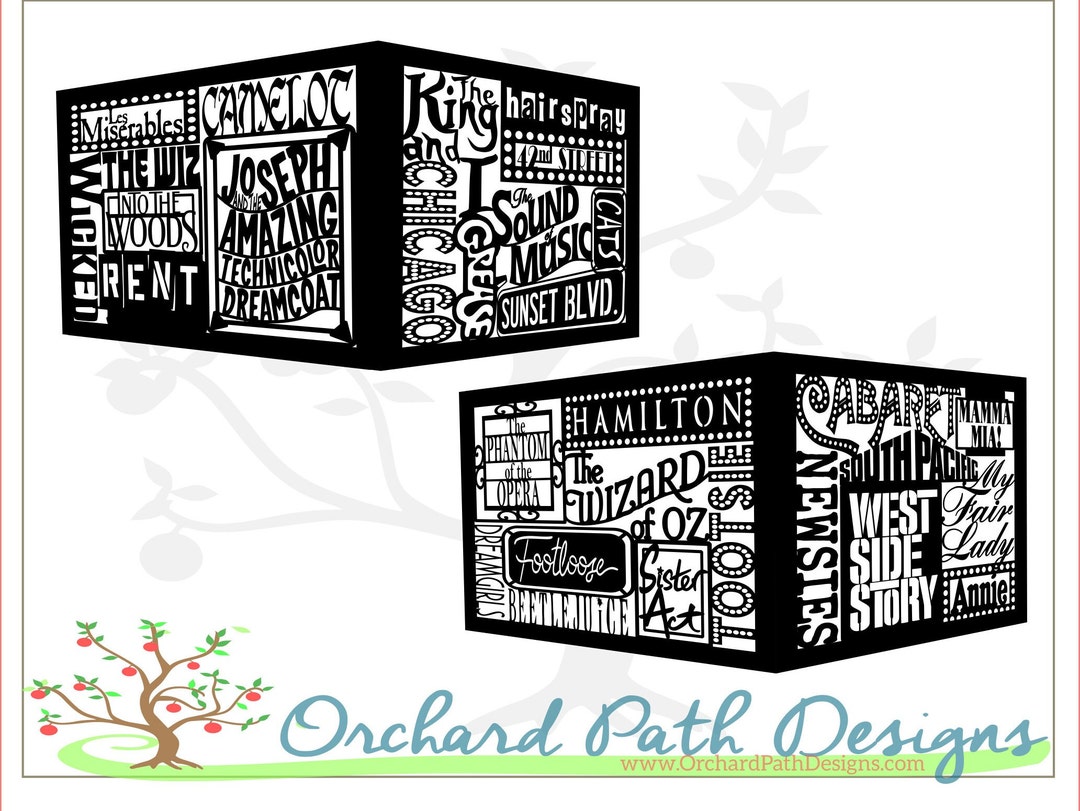 Broadway Titles Themed Landscape Lantern - Etsy