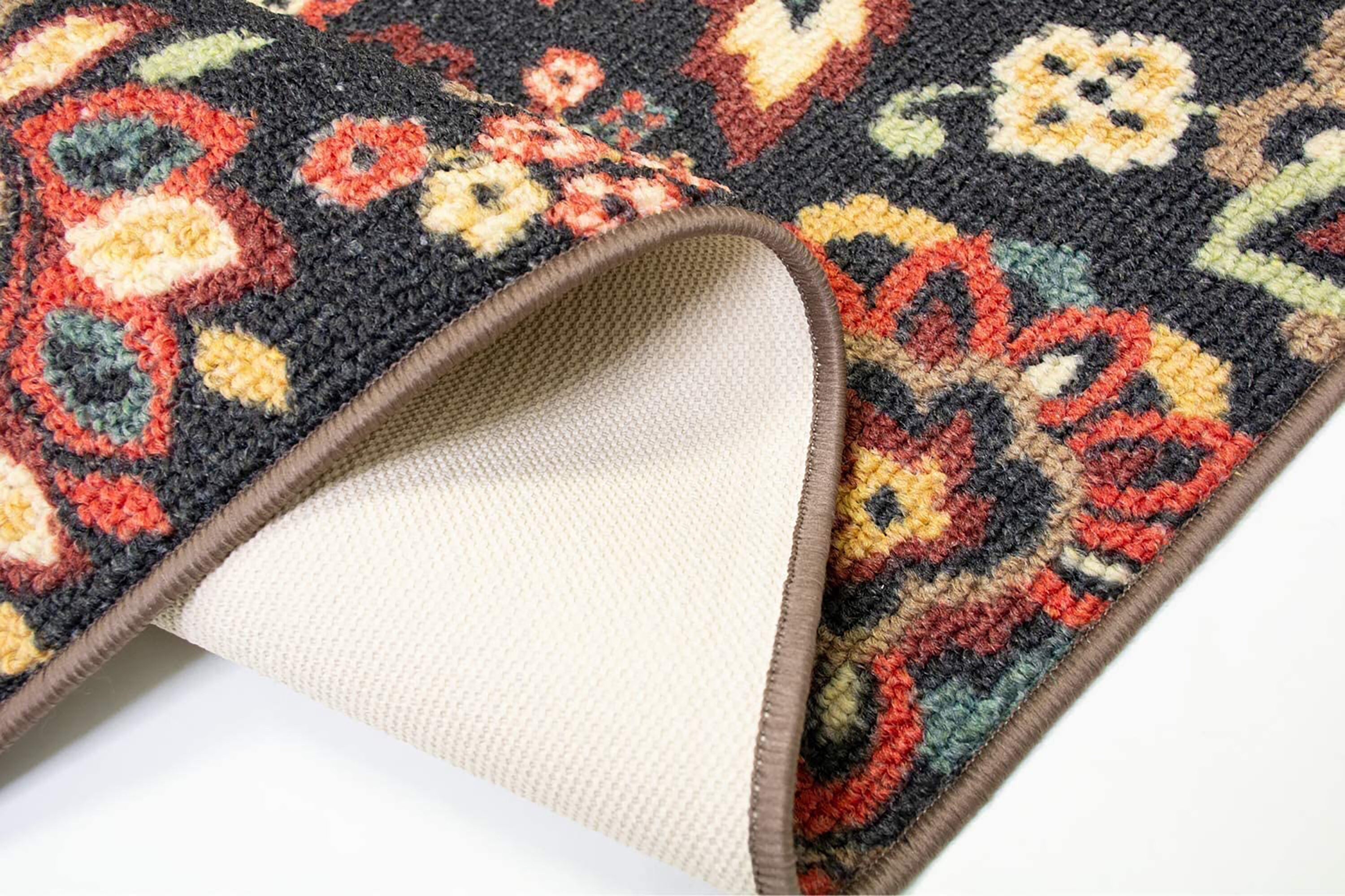 Machine Washable Custom Size Runner Rug Berber Style Scroll - Etsy