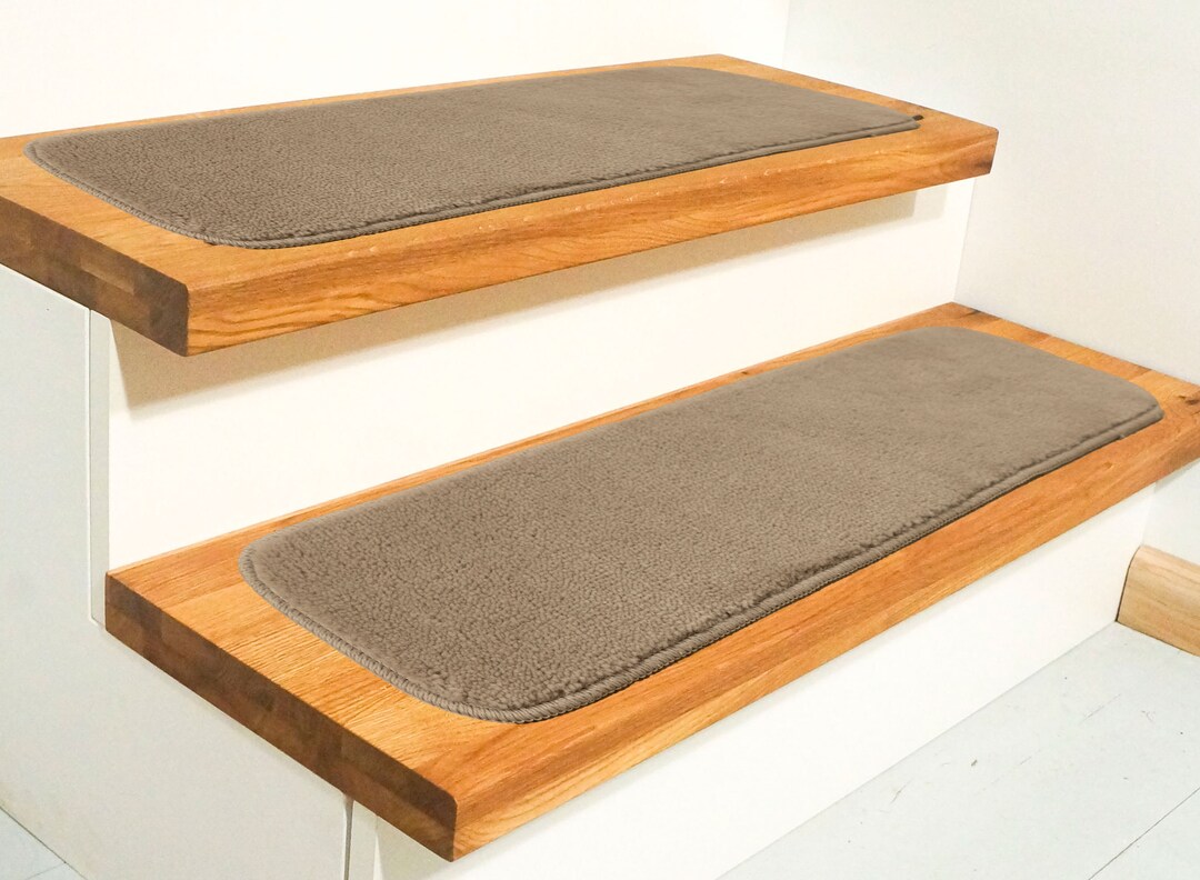 Machine Washable Slip Resistant Cream Stair Treads Soft Collection ...