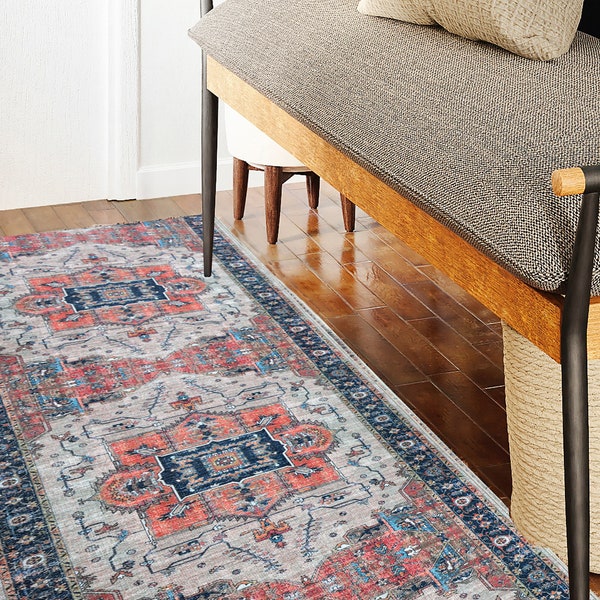 Distressed Rug - Etsy