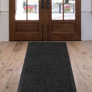 Custom Size Runner Rug Tracker Indoor/outdoor Charcoal Skid Resistant ...