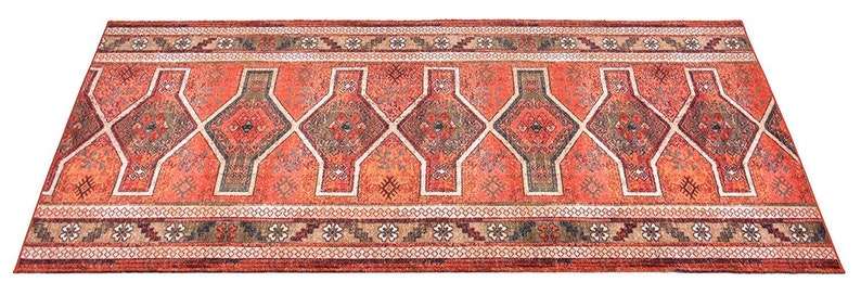 Custom Size Runner Rug Antique Native American Tribal Orange | Etsy