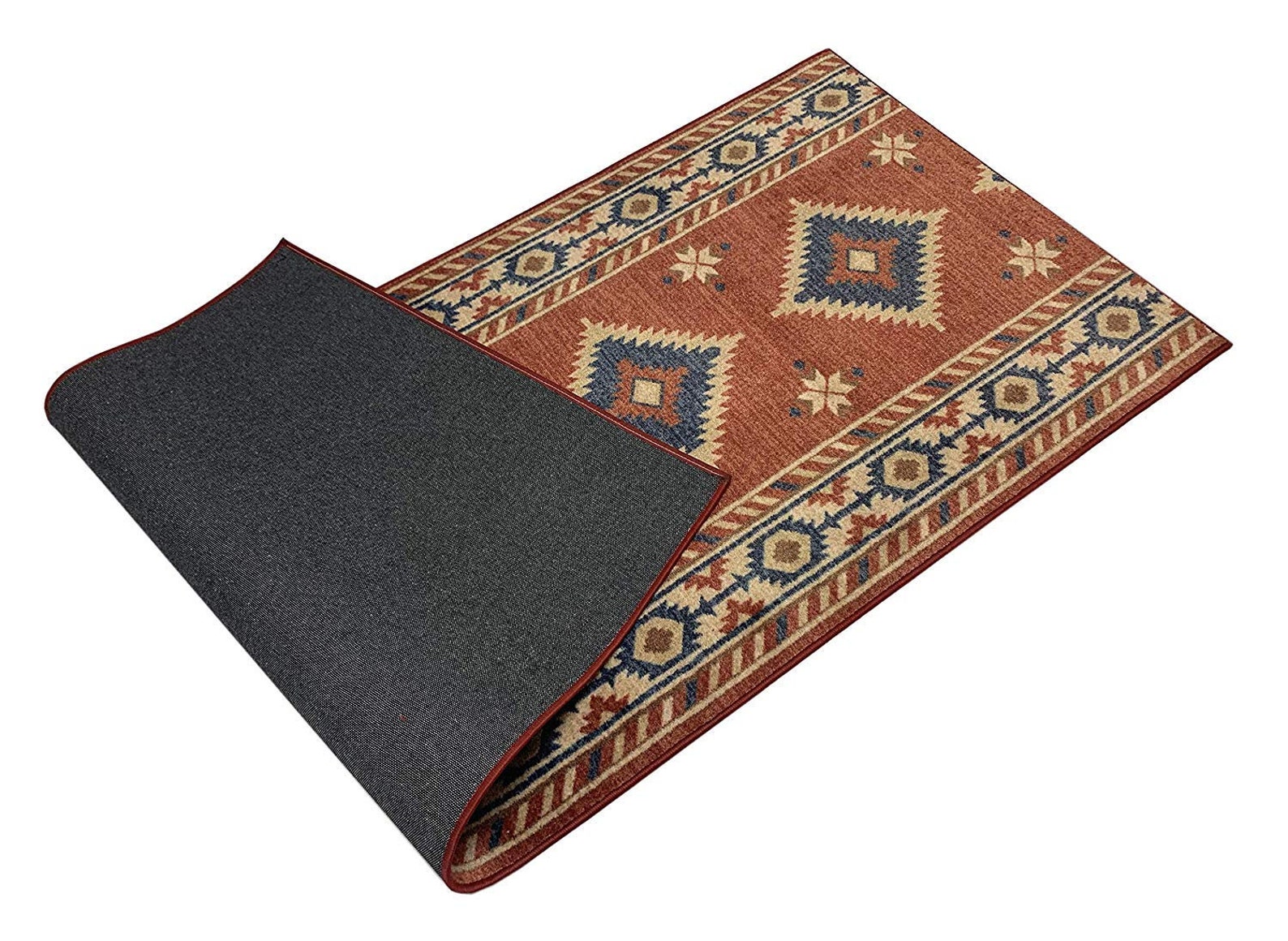 Custom Size Runner Rug Southwestern Native American Orange - Etsy