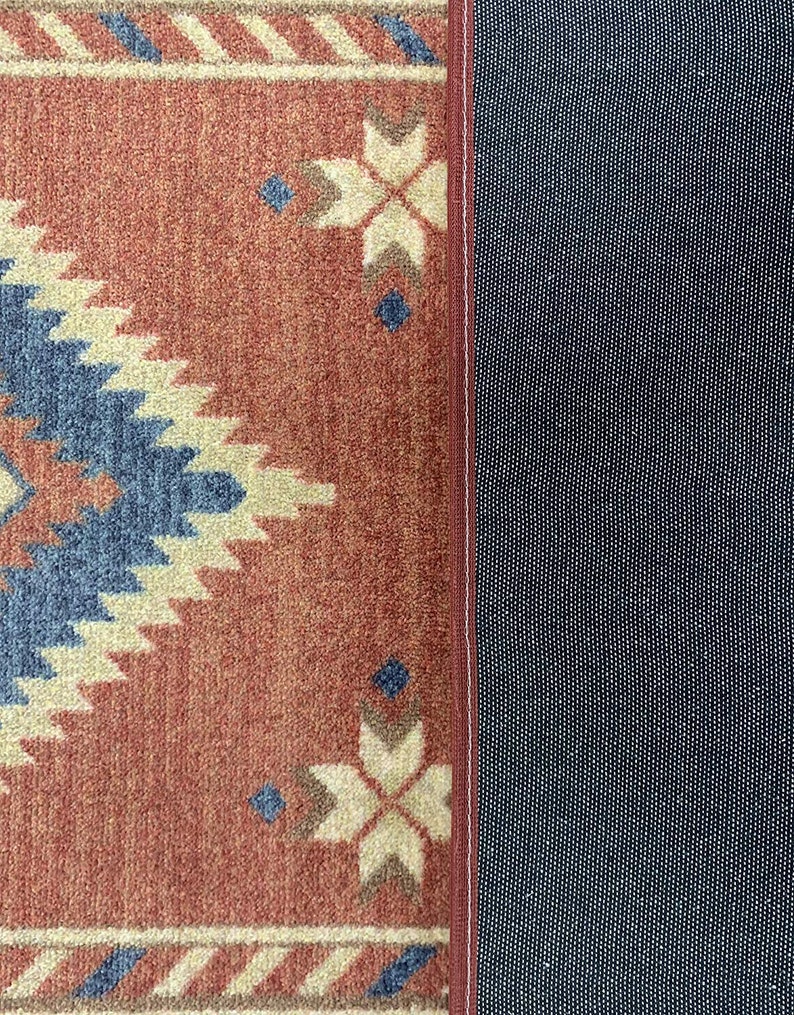 Custom Size Runner Rug Southwestern Native American Orange - Etsy