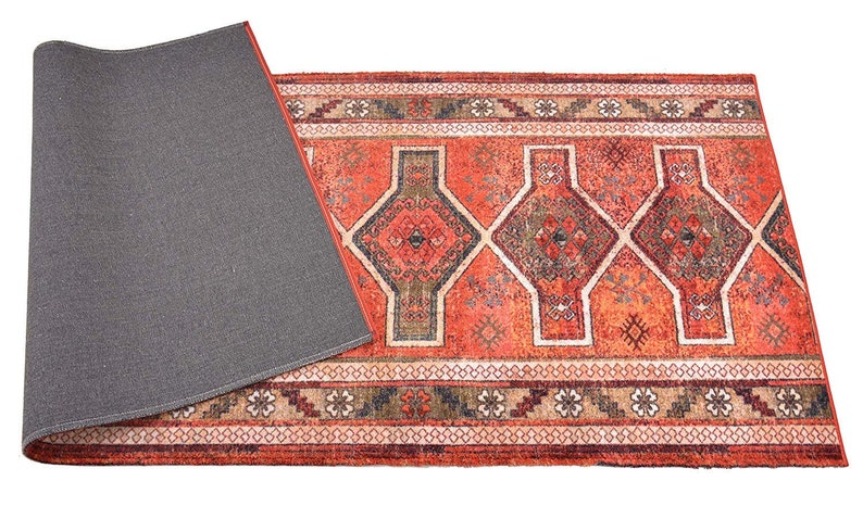 Custom Size Runner Rug Antique Native American Tribal Orange | Etsy