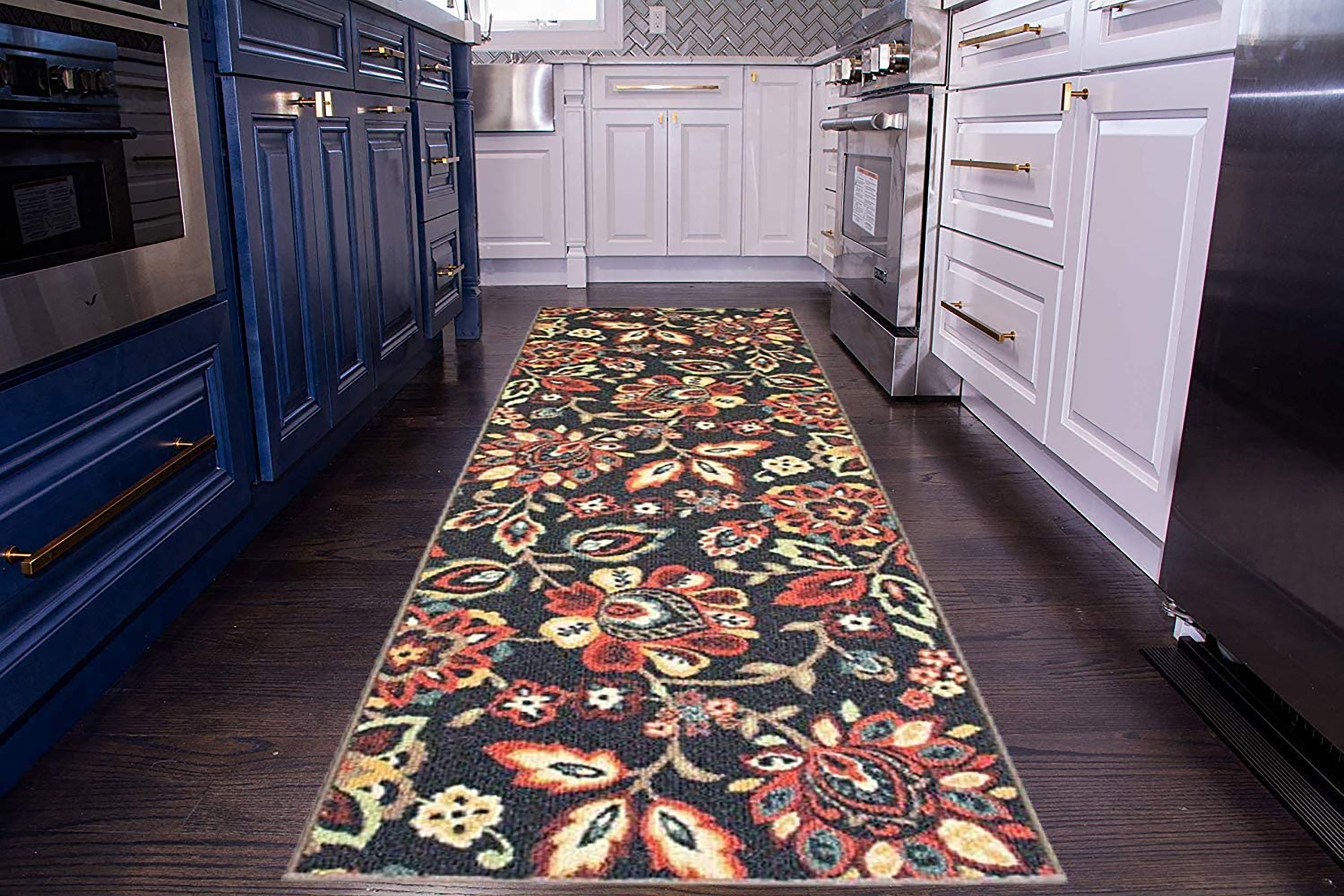 Machine Washable Custom Size Runner Rug Berber Style Scroll - Etsy