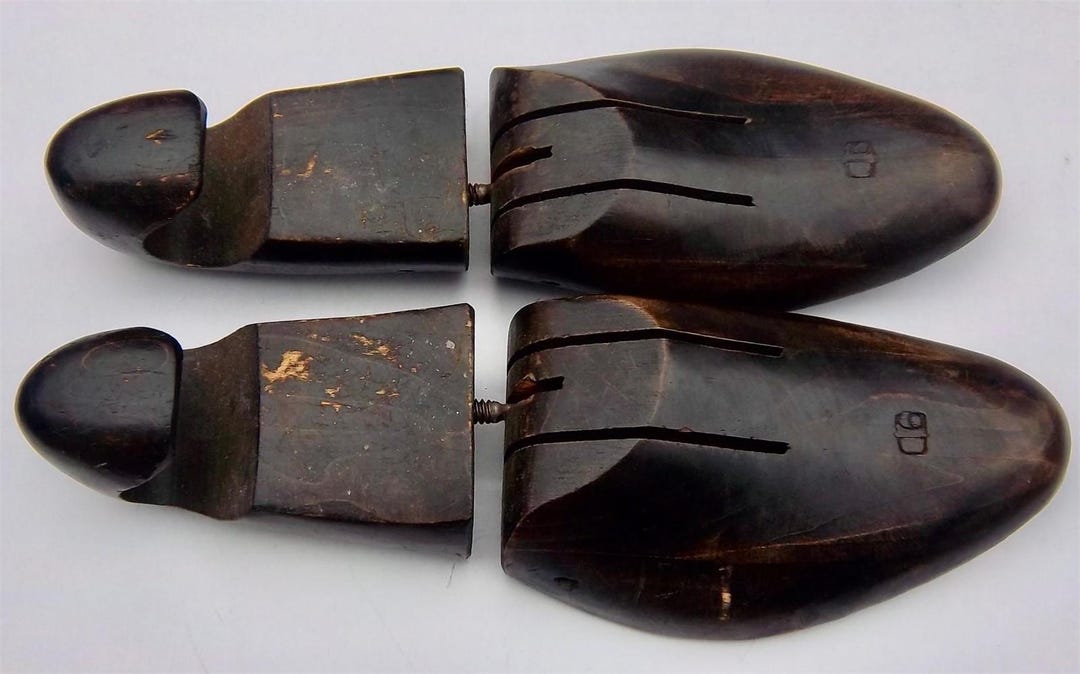 Pair of Vintage Wooden Shoe Forms J.V. Shoe Tree Co, Brockton, Mass - Etsy