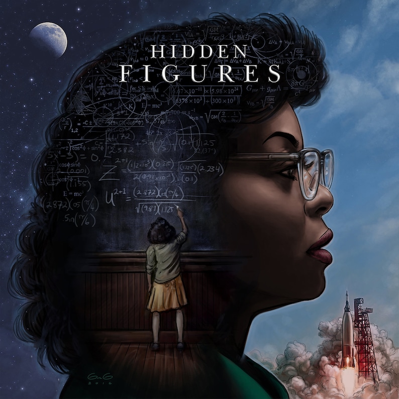 Hidden Figures Movie Poster, 11x11 Art Print - Etsy