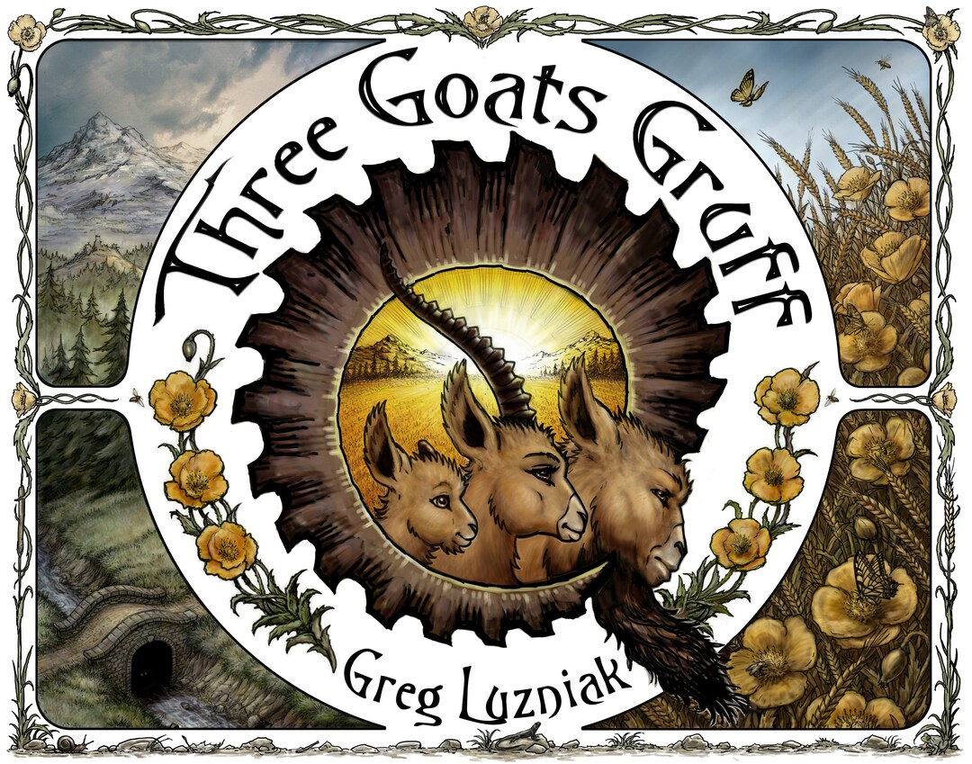 Three Goats Gruff - Childrens Book - Etsy