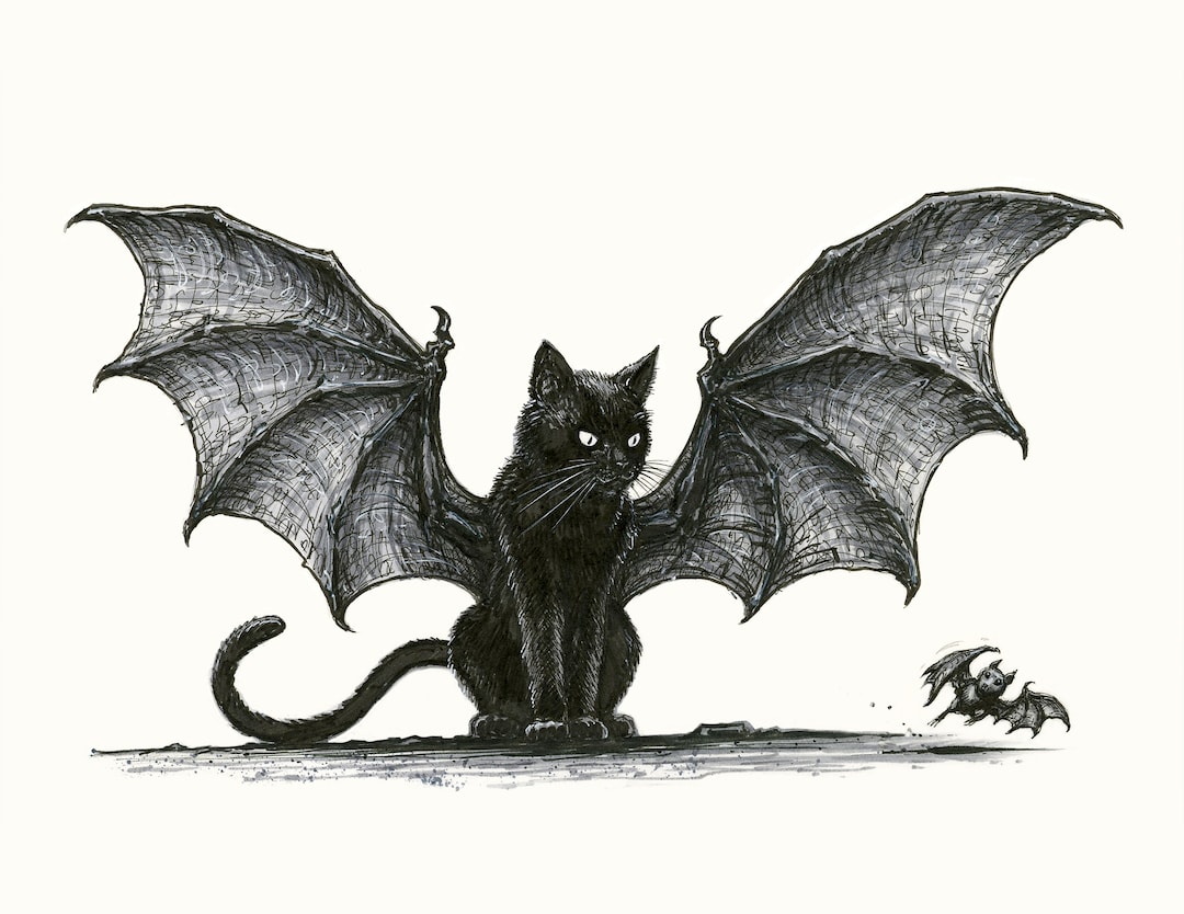 Cat-bat - Etsy