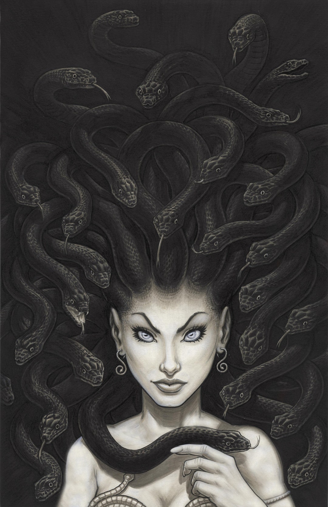 Medusa Print, Pen & Ink Illustration (11x17) - Etsy