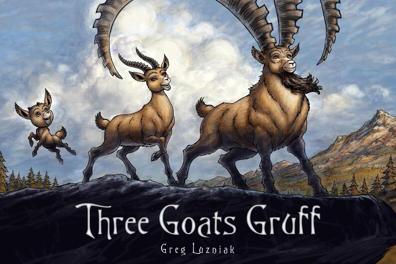 Three Goats Gruff Childrens Book - Etsy