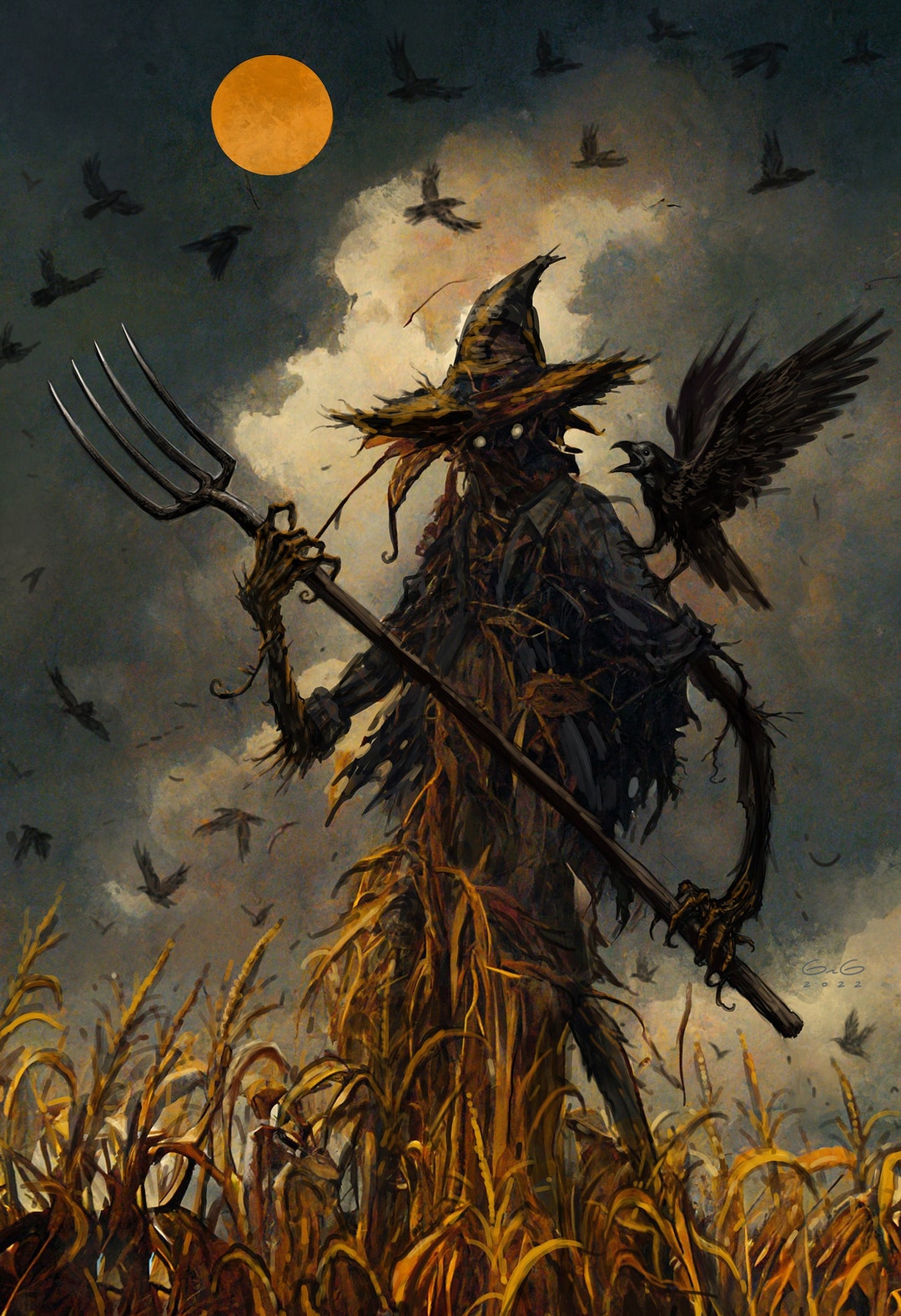 Scarecrow 13x19 - Etsy