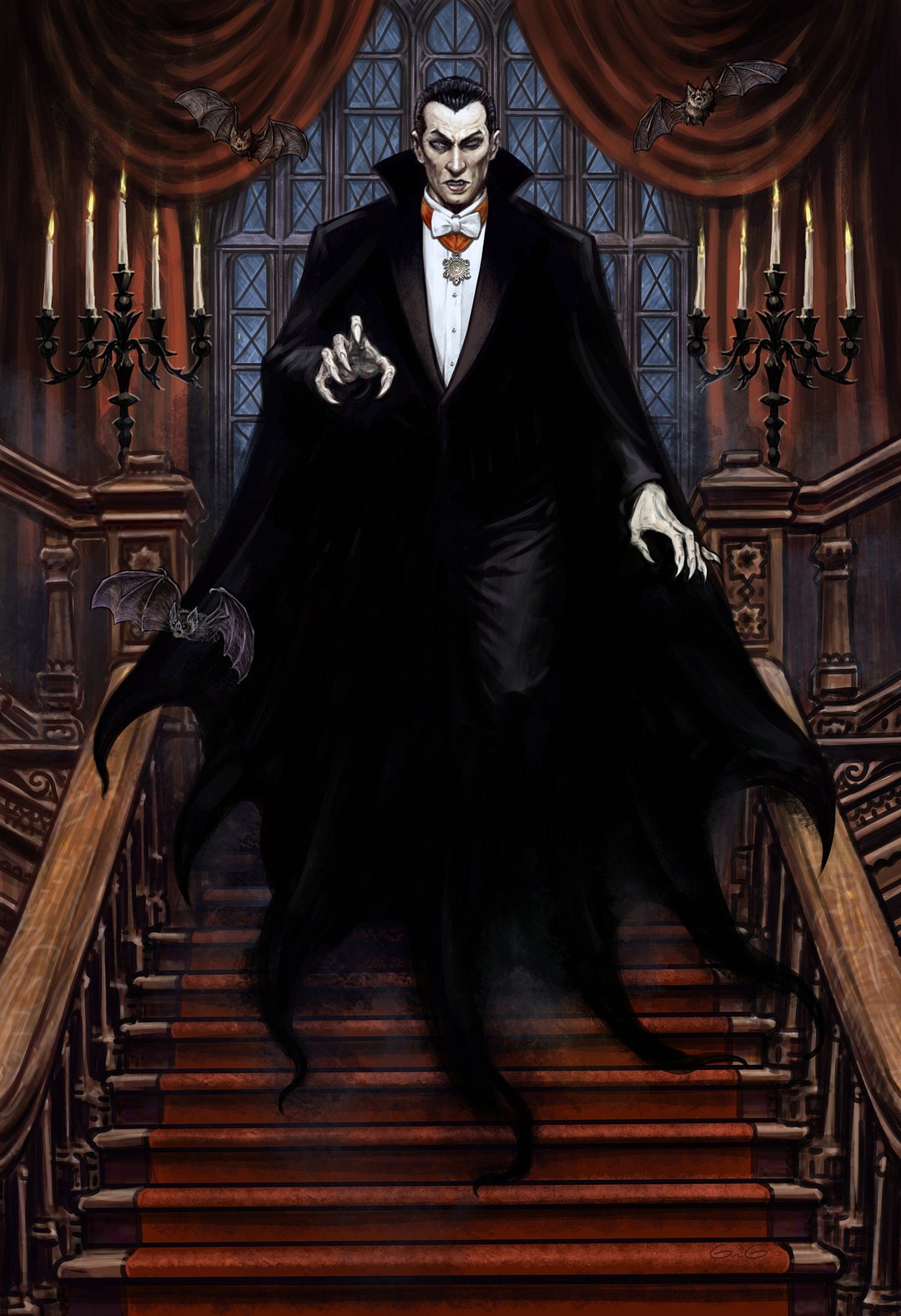 Count Dracula 13x19 Digital Prints Etsy
