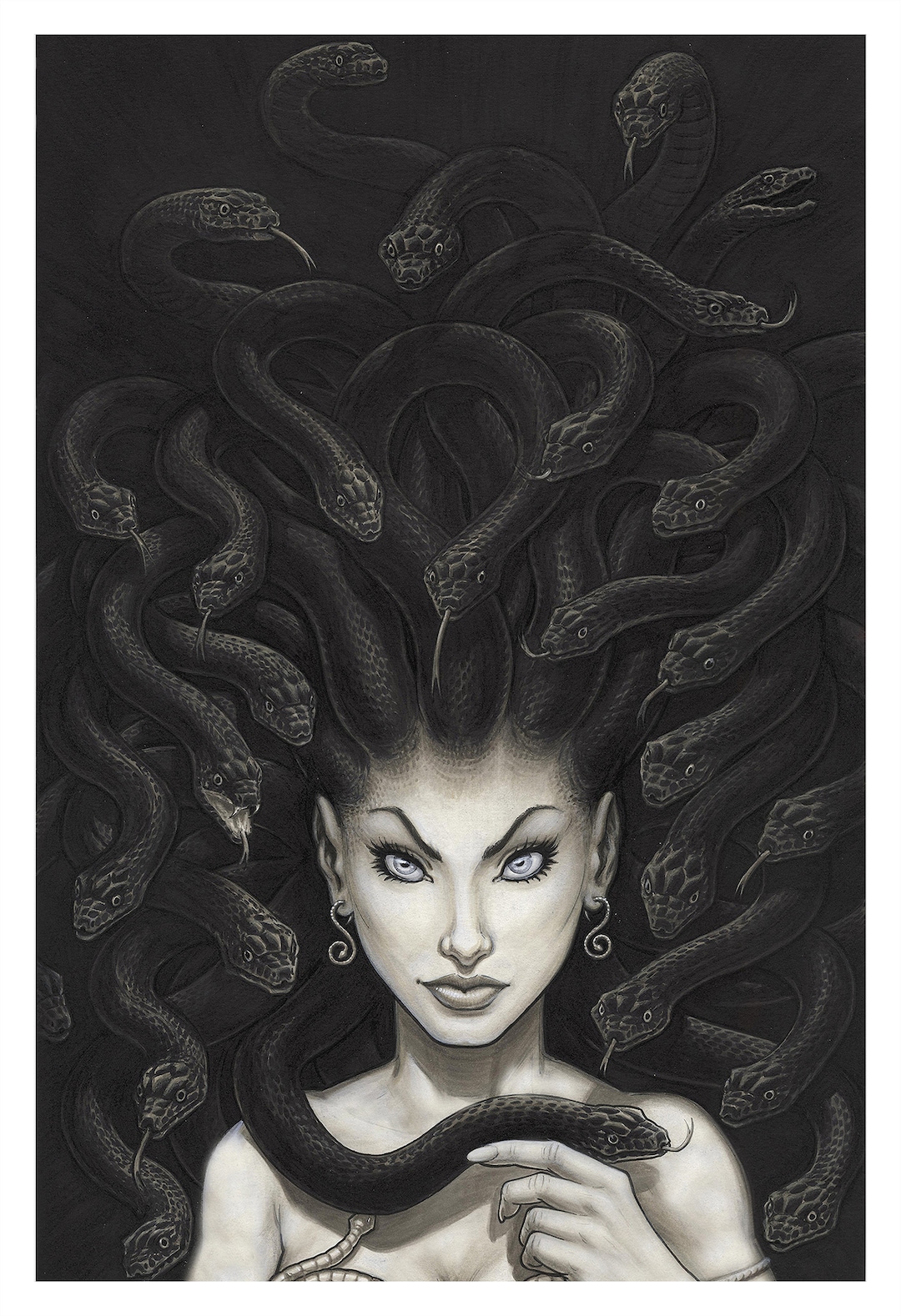 Medusa Portrait 13x19 - Etsy