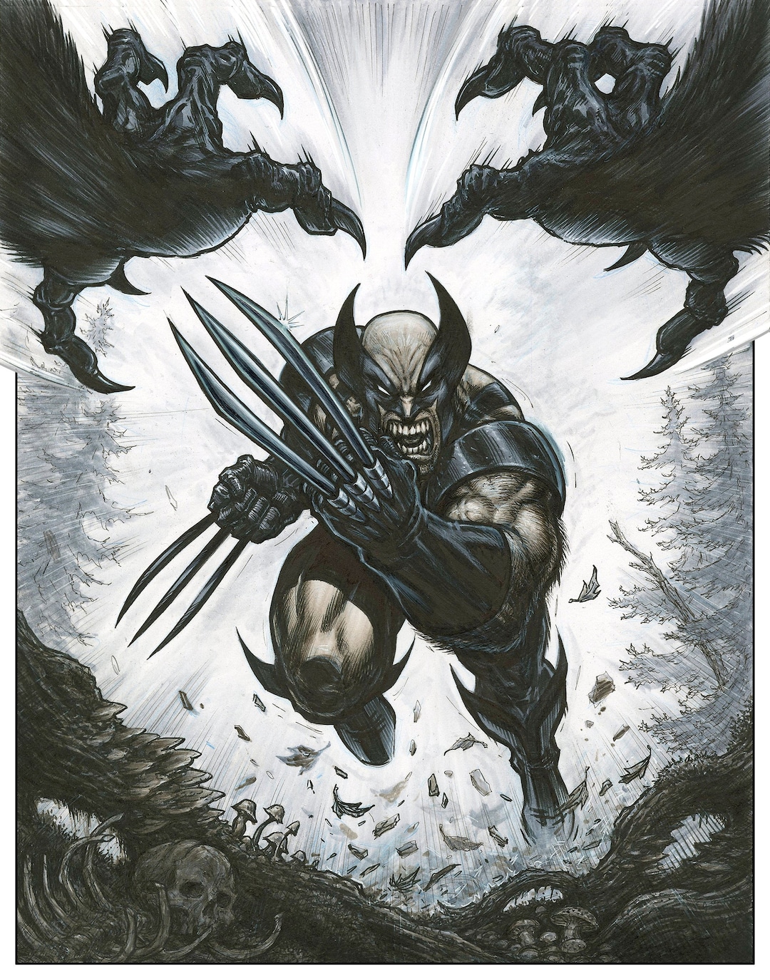 Wolverine Vs. Wendigo - Etsy