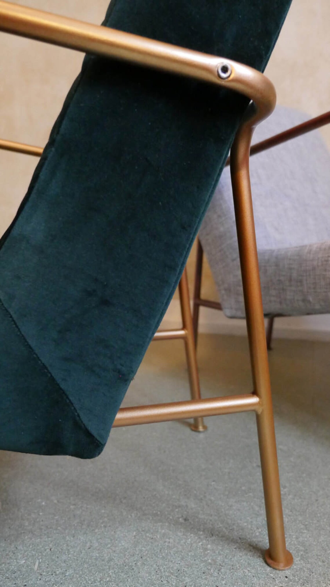 Velvet Armchair With Metal Frame Different Colours Available | Etsy