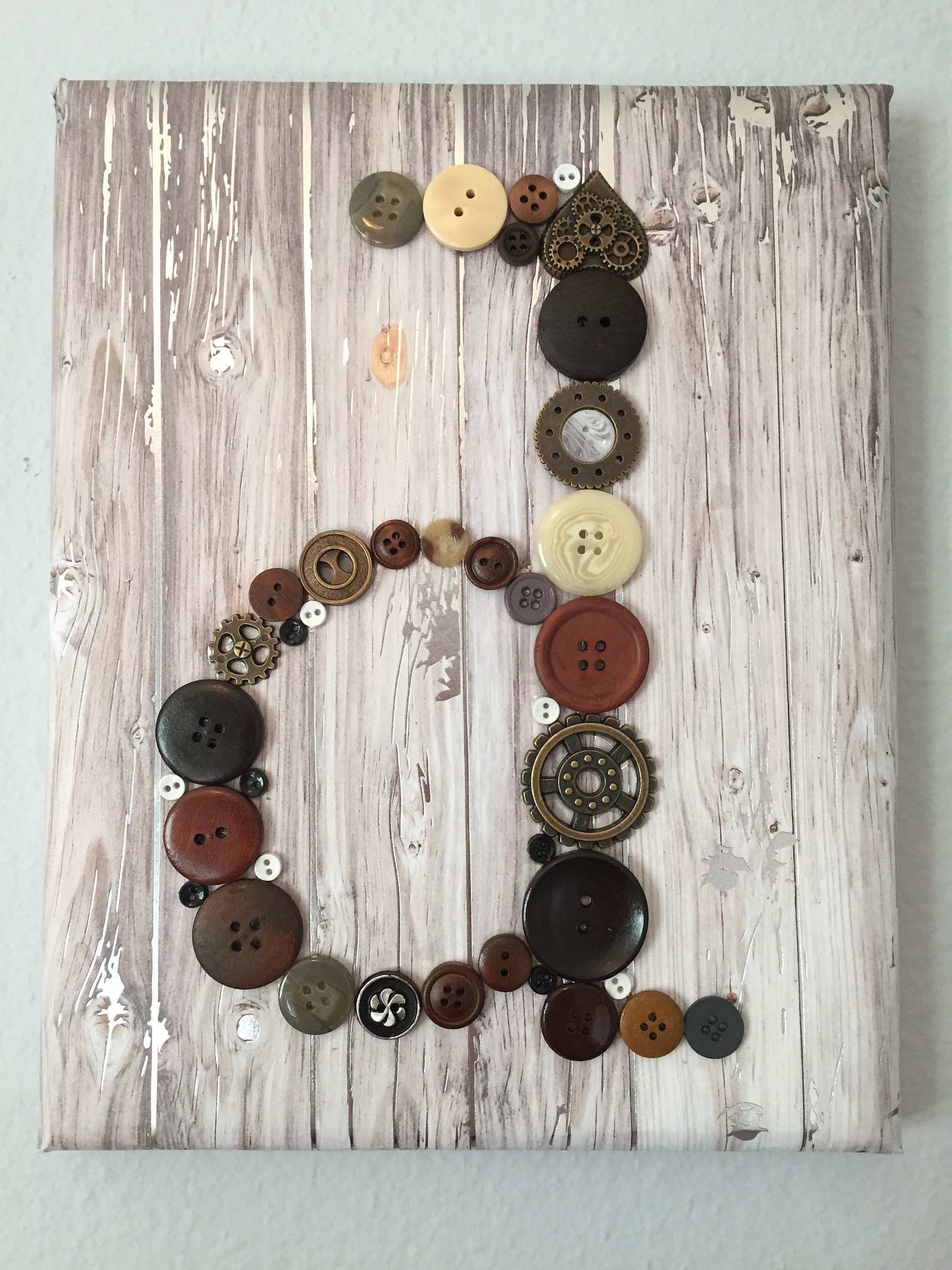 Button Letters L Personalized Letter Button Art L Custom Made L ...