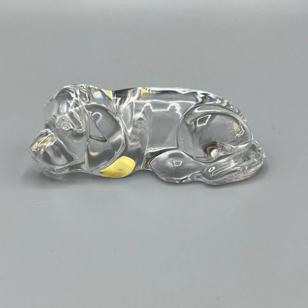Princess House 24% Lead Crystal Dog Glass Figurine - Etsy