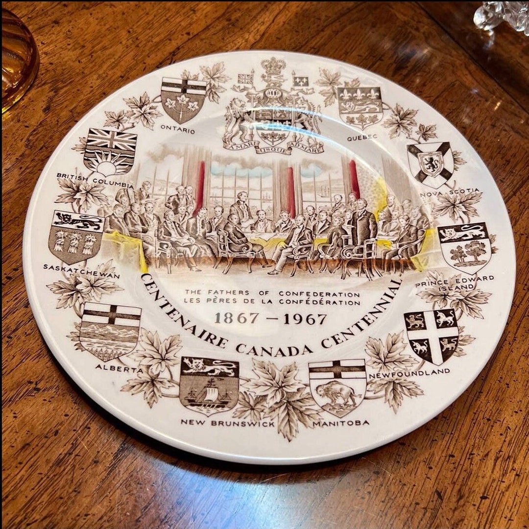 Canada Centennial Collectible Plate 1867-1967 by Wood & Sons England, a ...