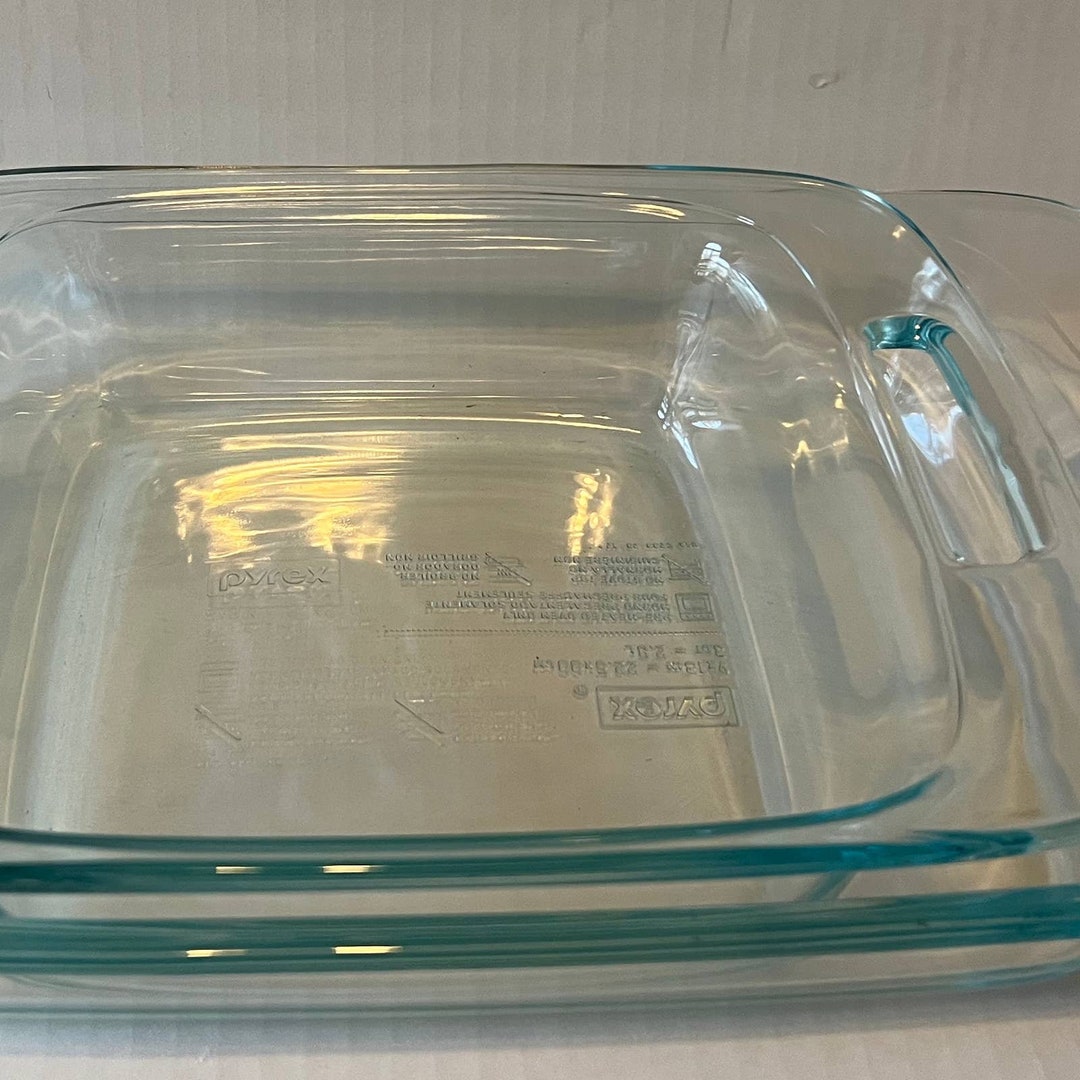 Pyrex Easy Grab Glass Bakeware Dish Set - Etsy