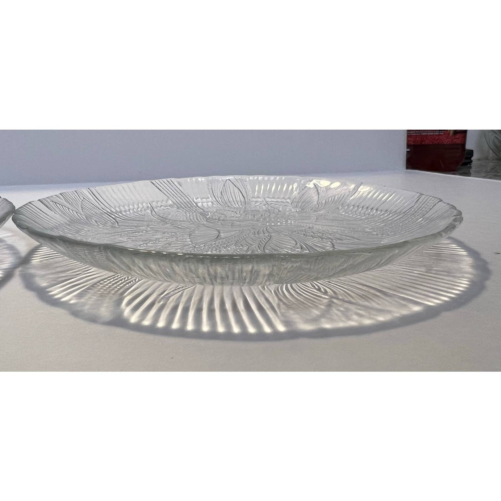 1970s Arcoroc Fleur Glass Place Setting, Arcoroc Fleur Dinner Plates ...