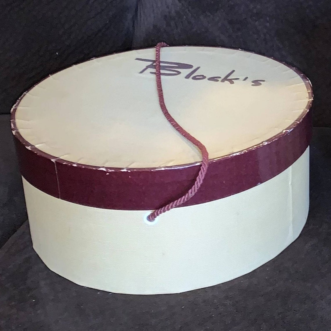 Vintage Hat Box 10.5 Rare BLOCK'S Hat Box - Etsy