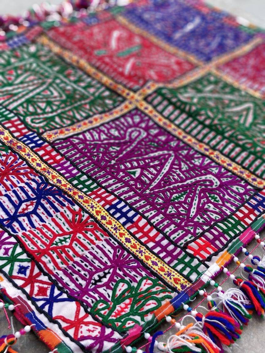 Vintage Rabari Sack Bag, Rabari Duffle Bag, Vintage Embroidery Rabari ...