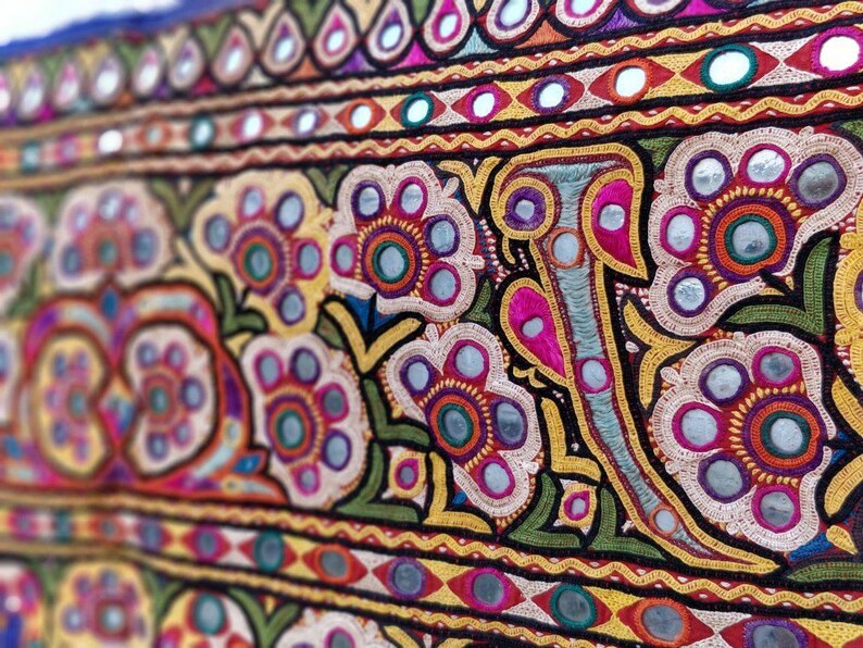 Heavily Embroidered Toran Decor: Vintage Rabari Toran Hanging - Etsy