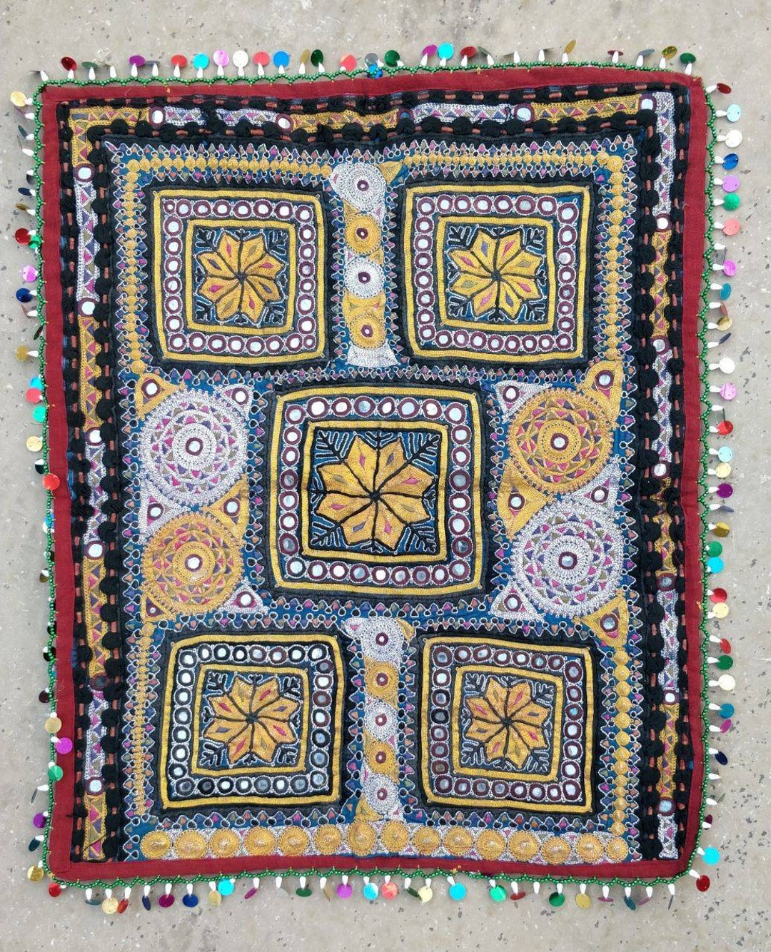 Rare Embroidery Collectible Embroidery Piece of Muslim Tribes, Rare ...