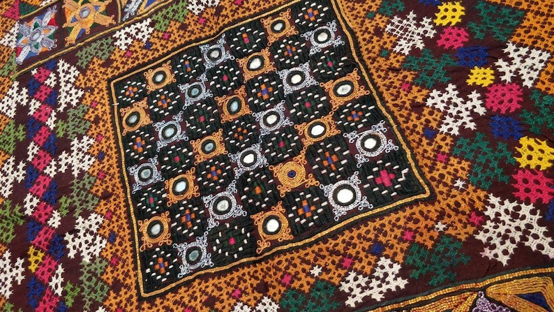 Antique Banjara Embroidery Rare Embroidery Antique Museum Quality Piece ...