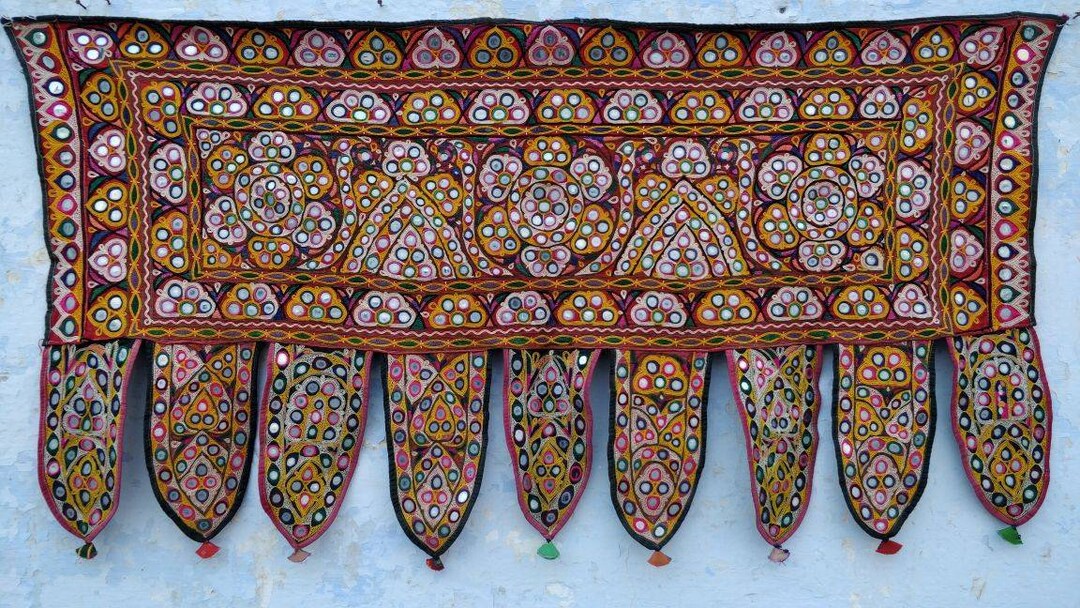 Toran Decor: Vintage Rabari Toran Hanging Door Topper Decor - Etsy