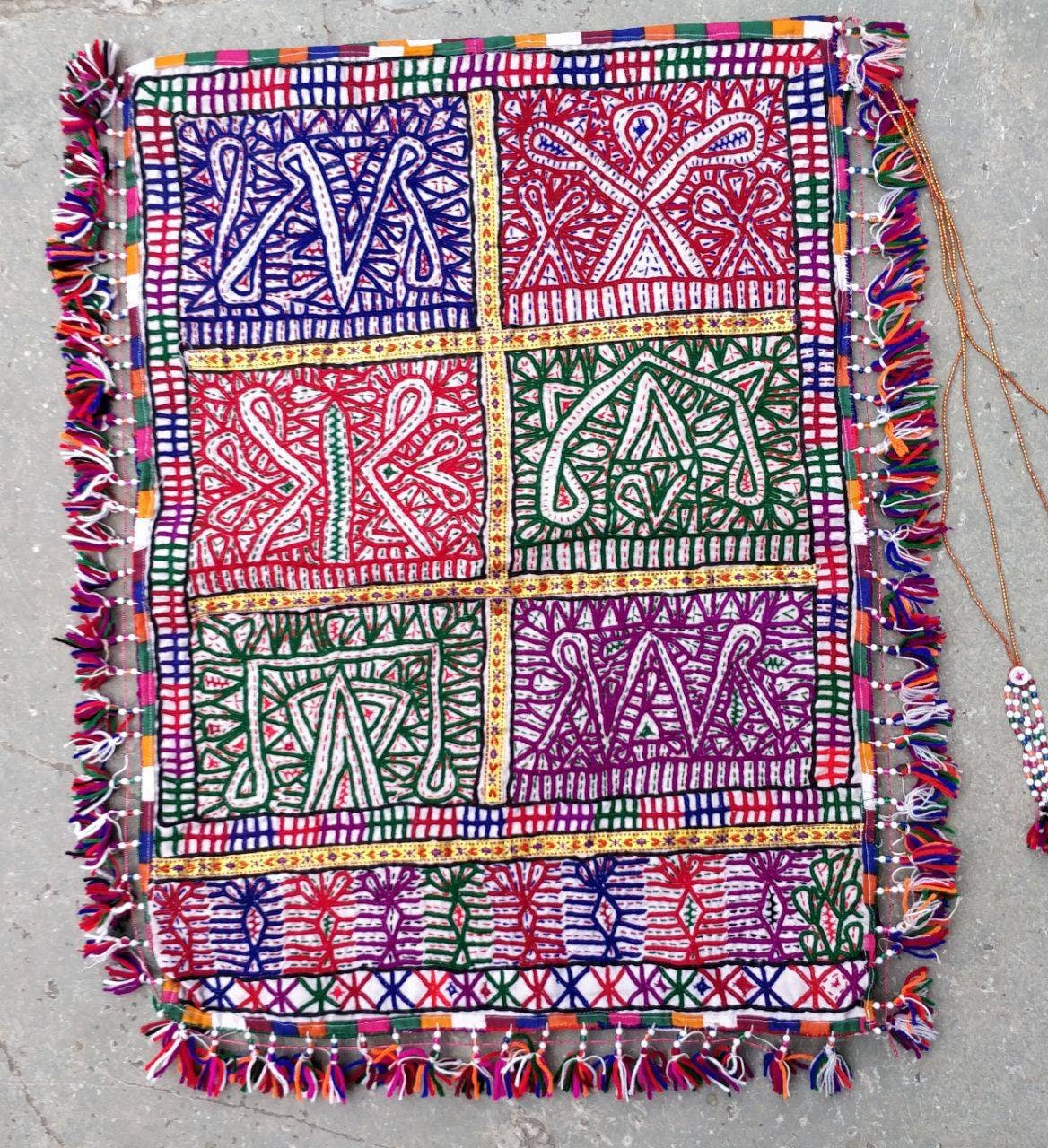 Vintage Rabari Sack Bag, Rabari Duffle Bag, Vintage Embroidery Rabari ...