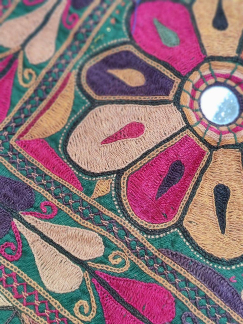 Beautiful Hand Embroidered Banjara Temple Decoration Piece, Wall ...