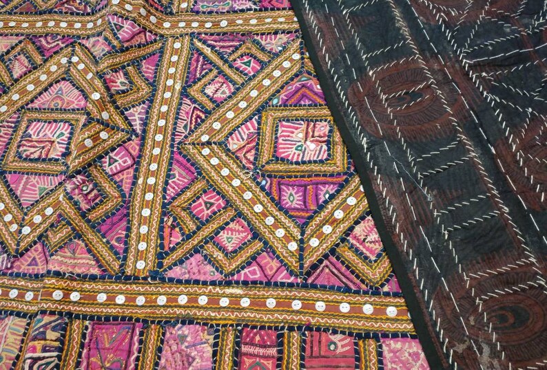 Beautiful Vintage Rabari Embroidery wall Hanging Rabari | Etsy