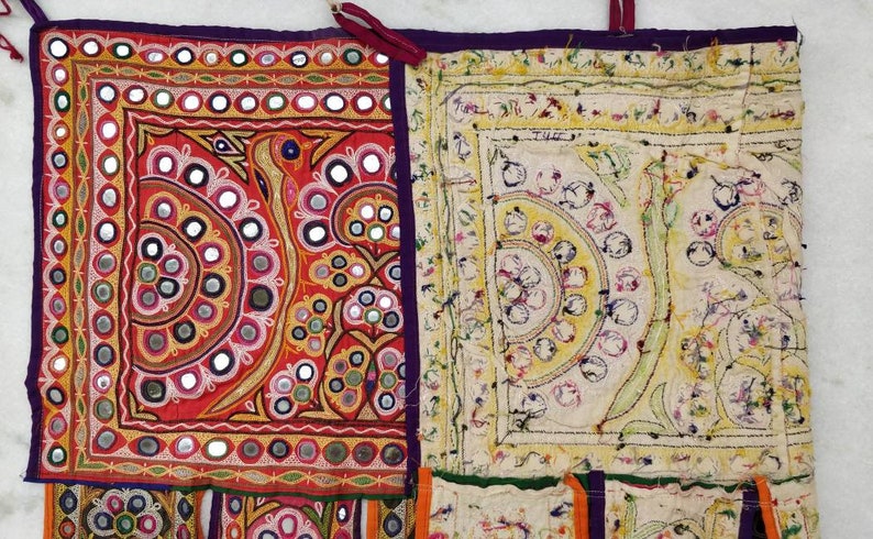 Toran Decor: Ahir Rabari Door Decor, Hand Embroidered Valence, Boho ...
