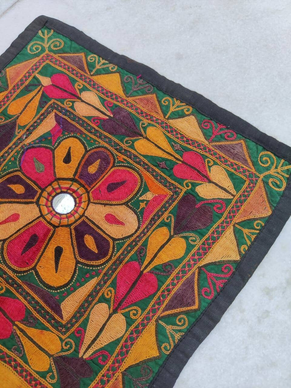 Beautiful Hand Embroidered Banjara Temple Decoration Piece, Wall ...