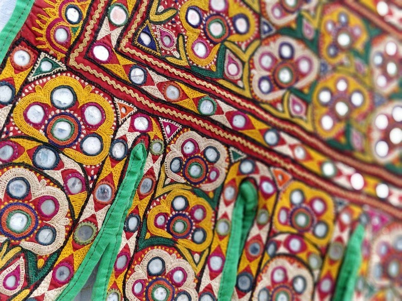 Toran Decor: Vintage Ahir Toran Hanging Door Topper Door - Etsy